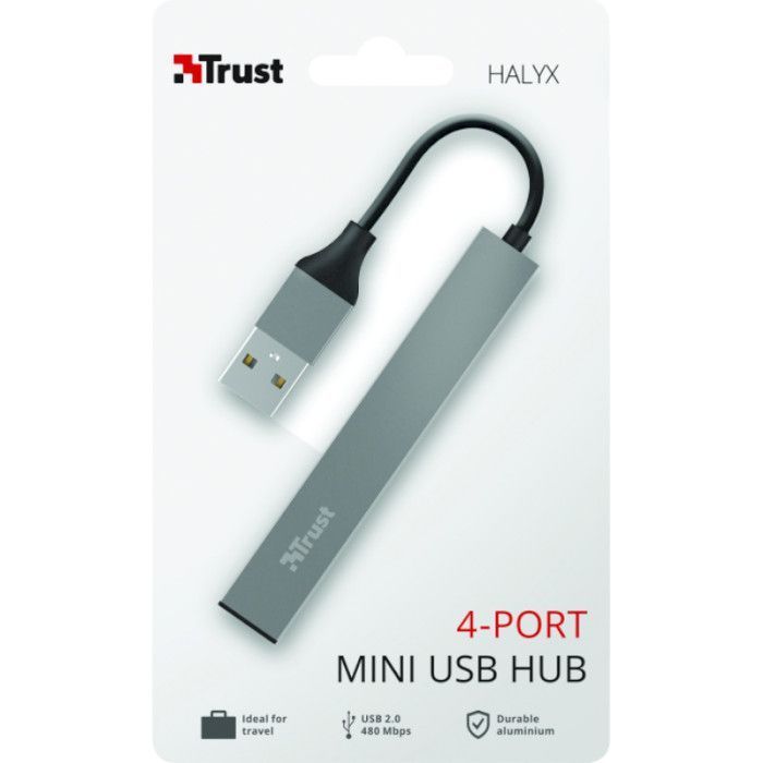 USB-хаб Trust Halyx Aluminium 4-Port Mini USB Hub 23786_TRUST - Proton ...